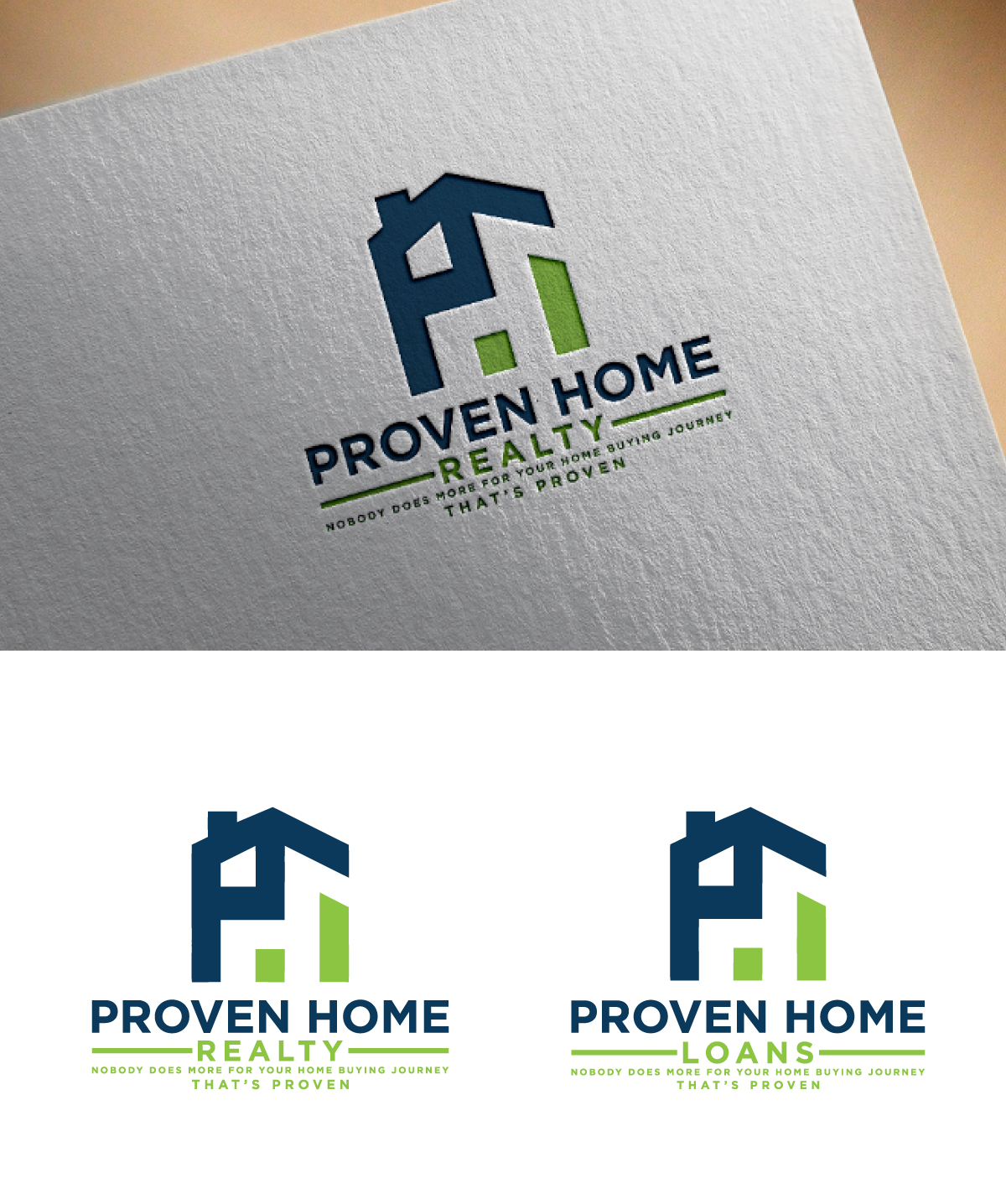Upmarket, Serious, real estate and mortgage brokerage Logo Design for proven home realty ...