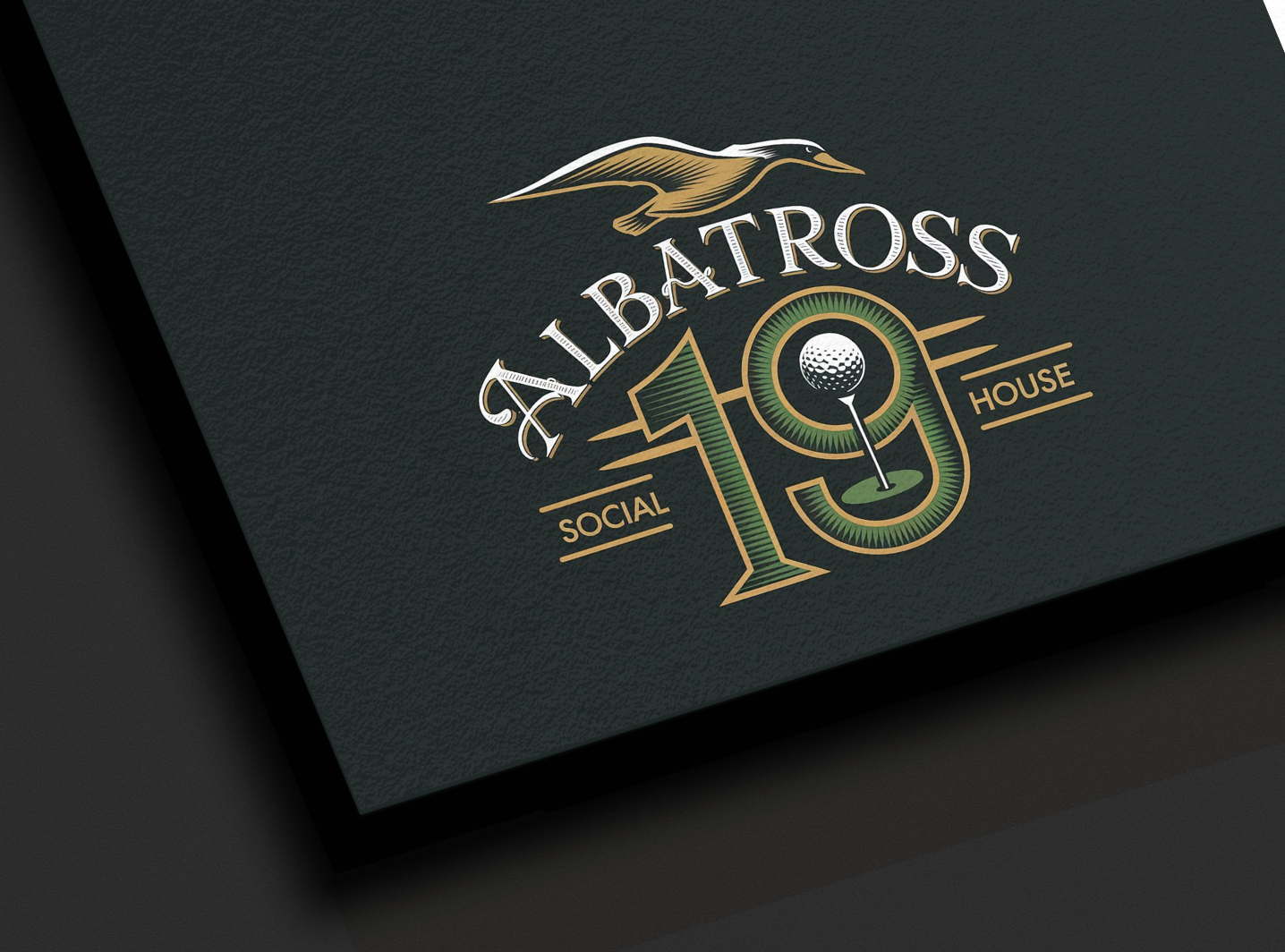 Modern, Masculine, Restaurant, Golf Logo Design for Albatross 19 Social House by BoldFrame ...