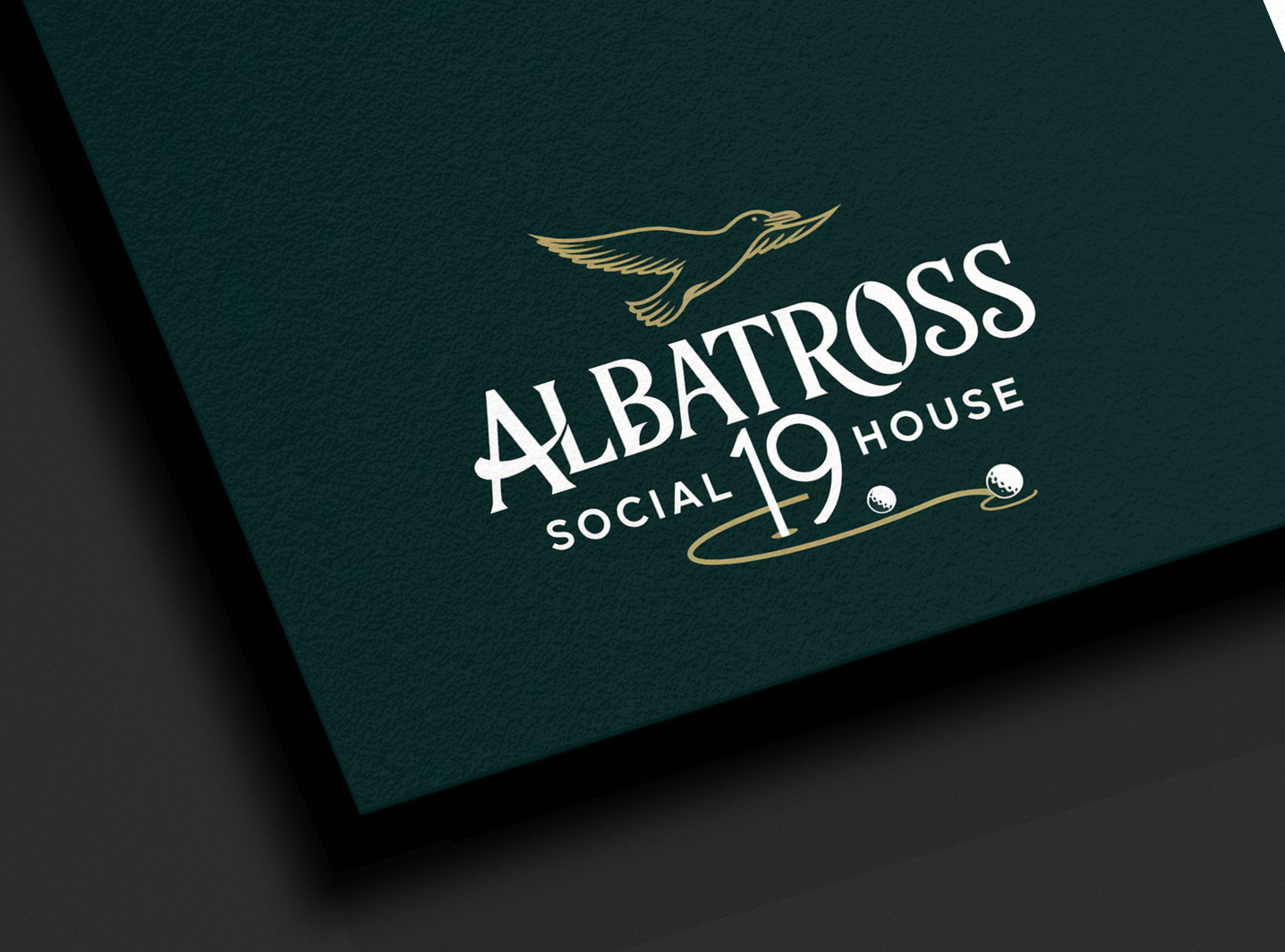Modern, Masculine, Restaurant, Golf Logo Design for Albatross 19 Social House by BoldFrame ...