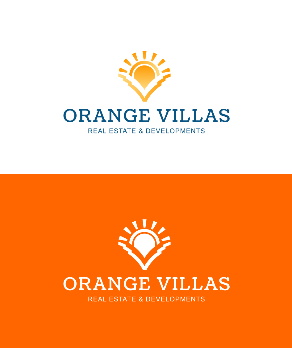 Elegant, Playful Logo Design for Orange Villas (Main Logo) Real Estate ...