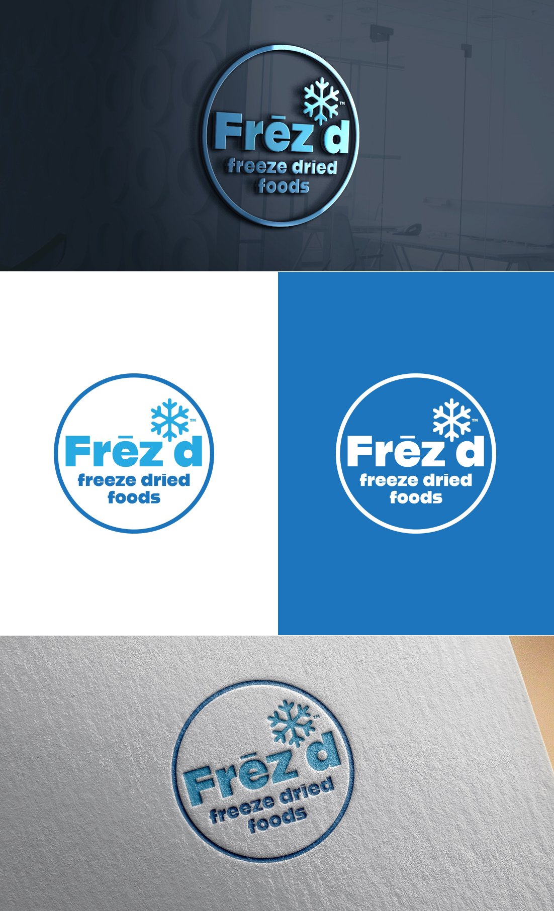 Bold, Modern, Food Industry Logo Design for FrēzDrī – Freshness, Frozen ...