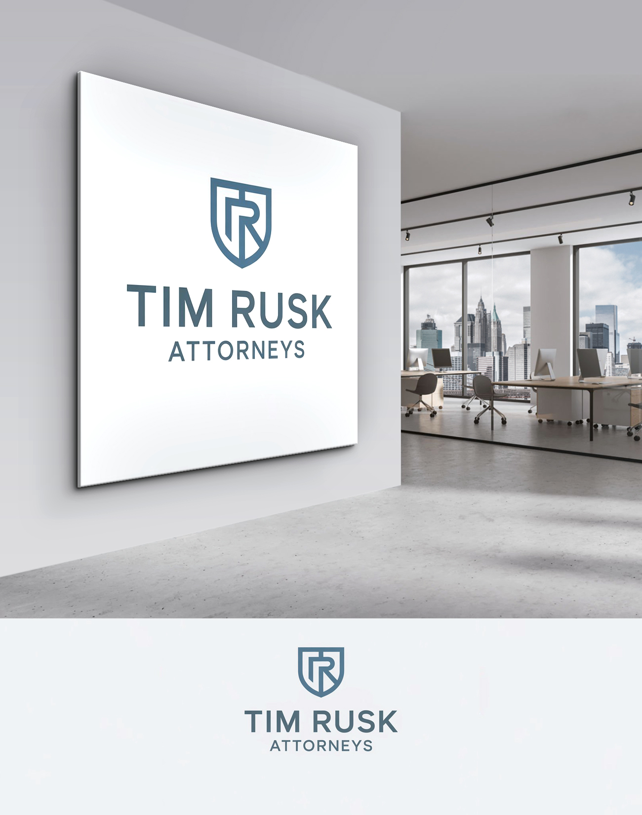 Bold, Personable, Legal Logo Design for Tim Rusk Attorneys by Fiona ...