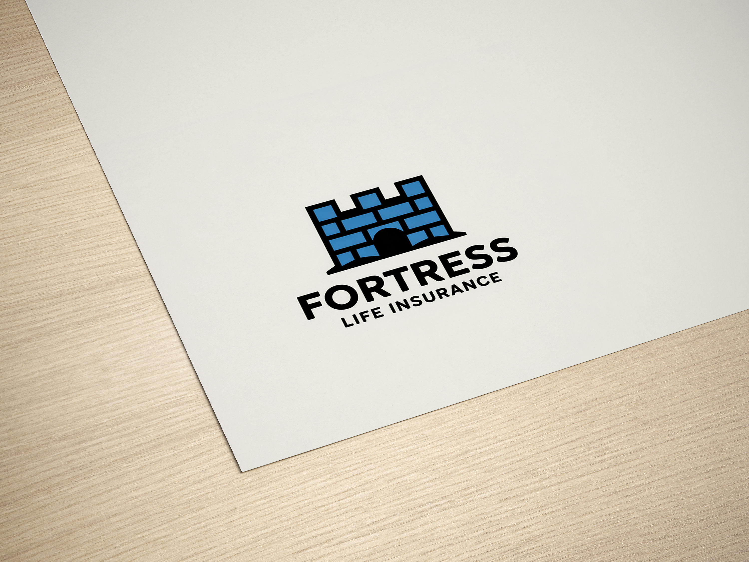 Logo Design for Fortress Life Insurance by D -lara seen | Design #35134854