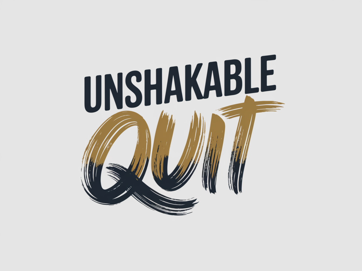 Elegant, Playful Logo Design for Unshakable Quit by Mukuuu | Design ...