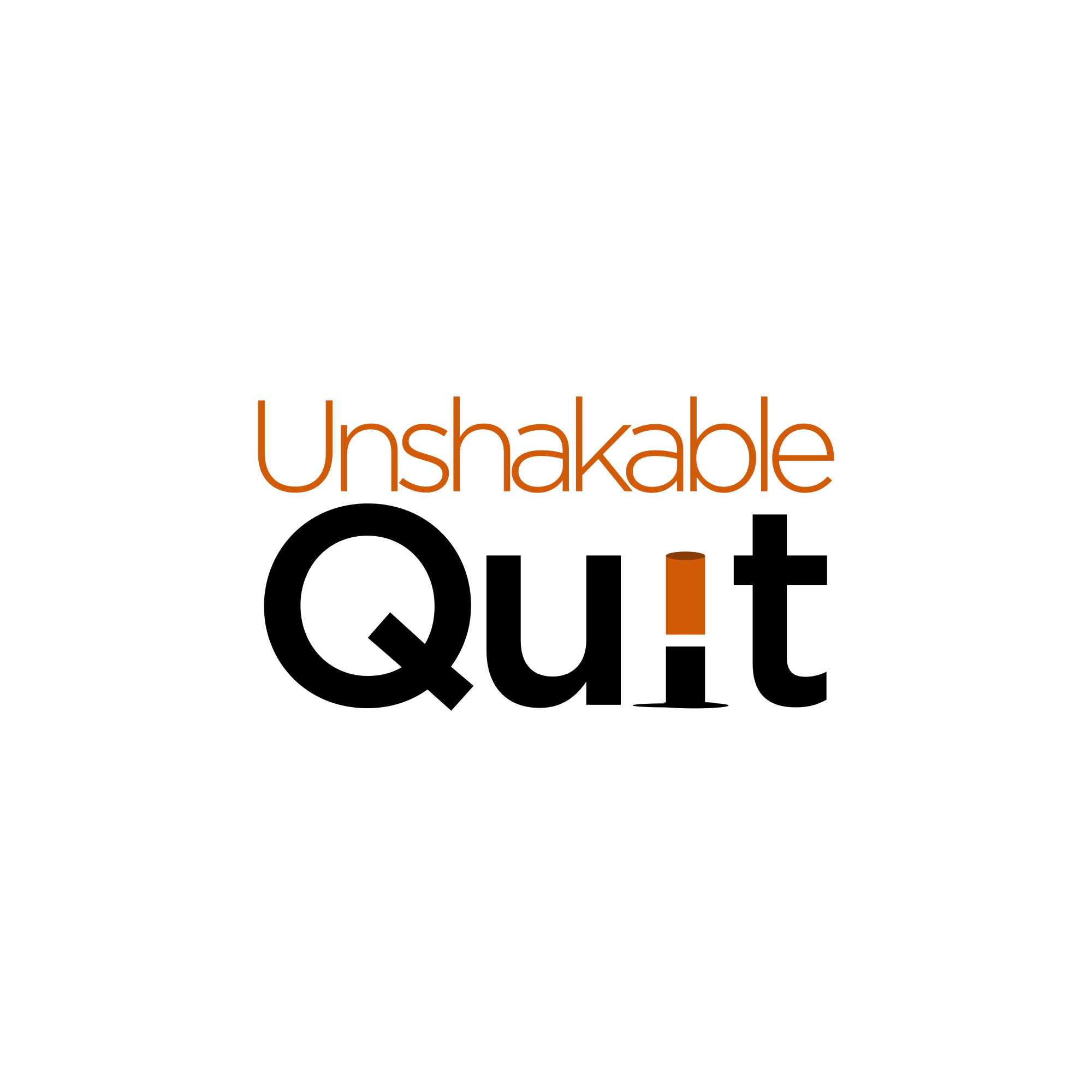 Elegant, Playful Logo Design for Unshakable Quit by Hanna Designs ...