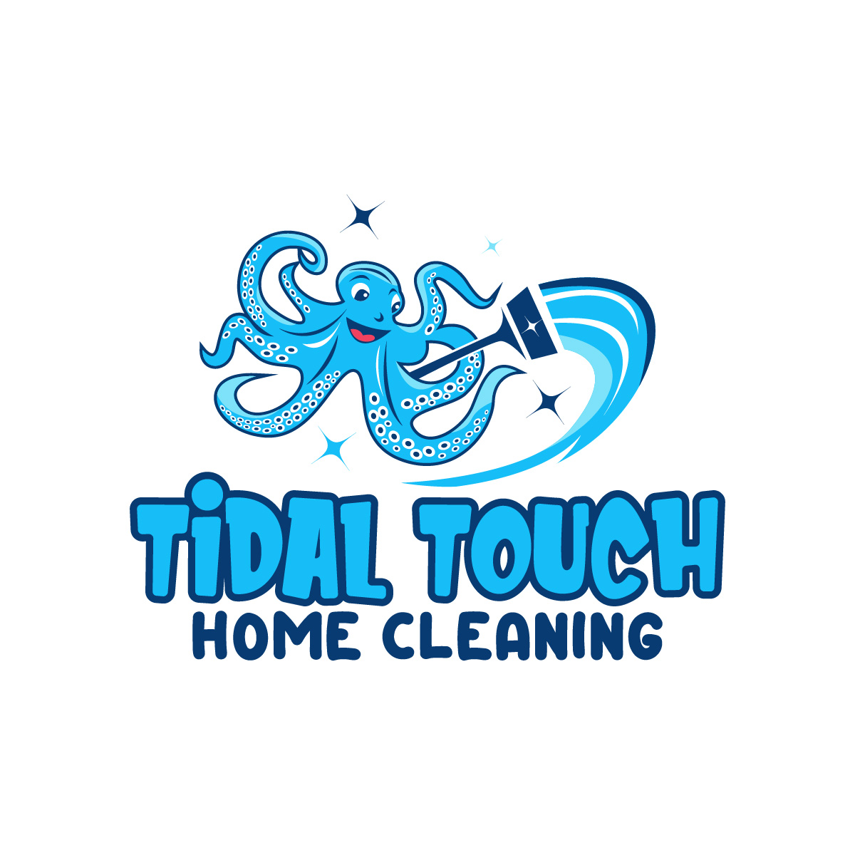 Modern, Bold, Home cleaning Logo Design for Tidal Touch / Tidal Touch Home Cleaning by Loknath ...