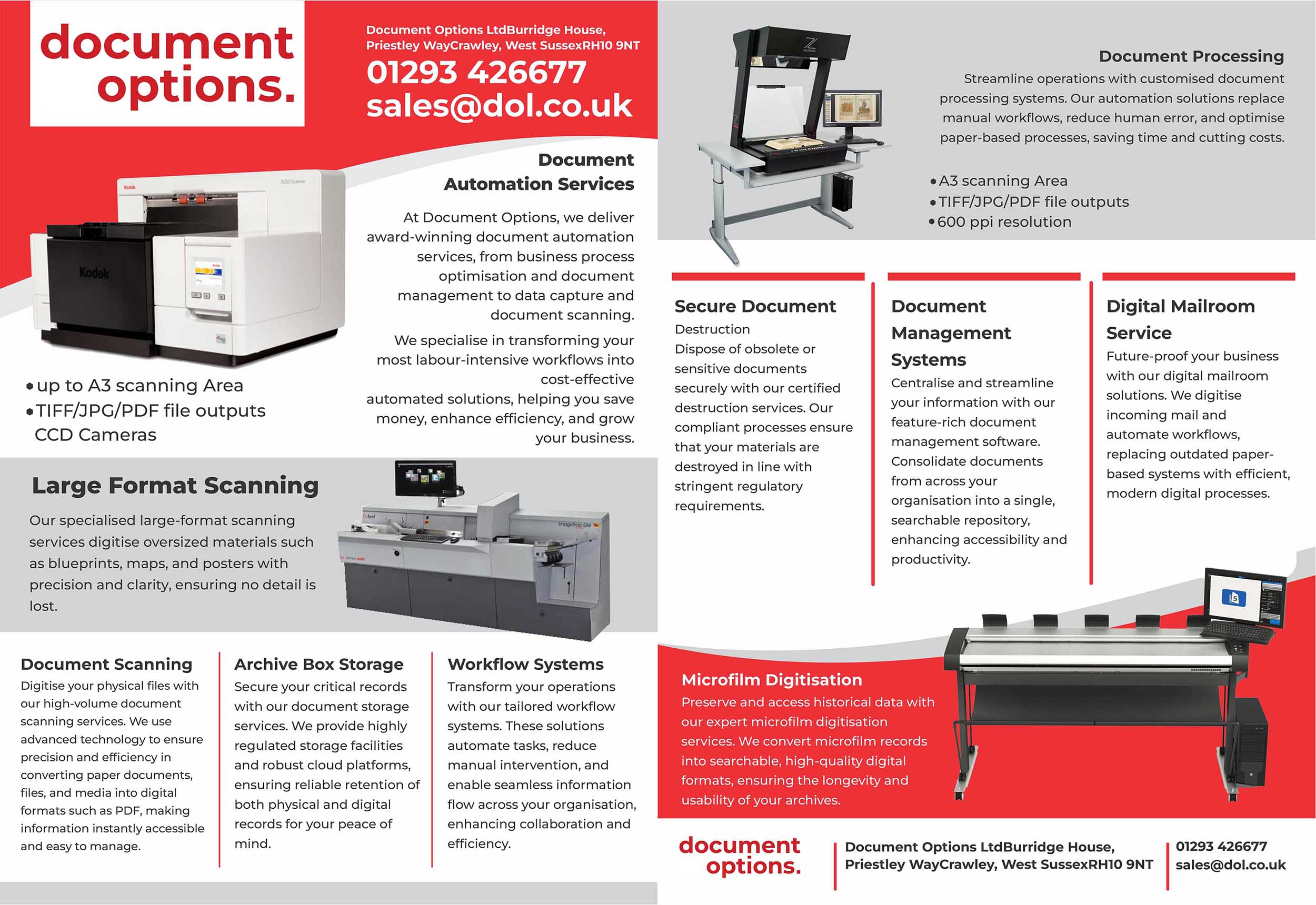 Serious, Modern, Document Management Flyer Design for Document Options ...