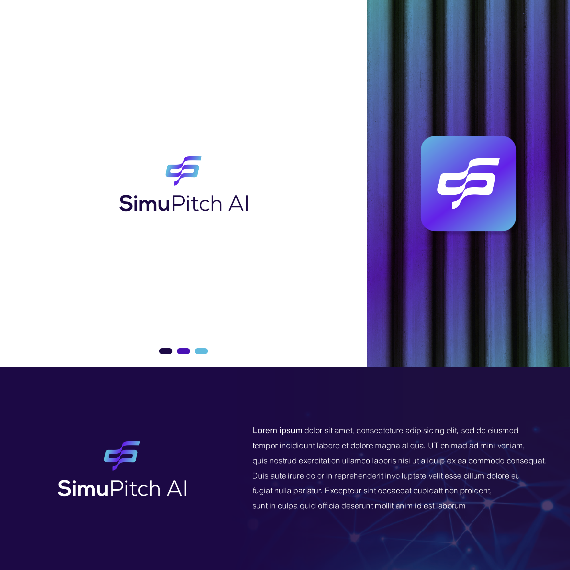 Logo Design for SimuPitch AI / Simulate. Sell. Scale. Powered by AI. by ...