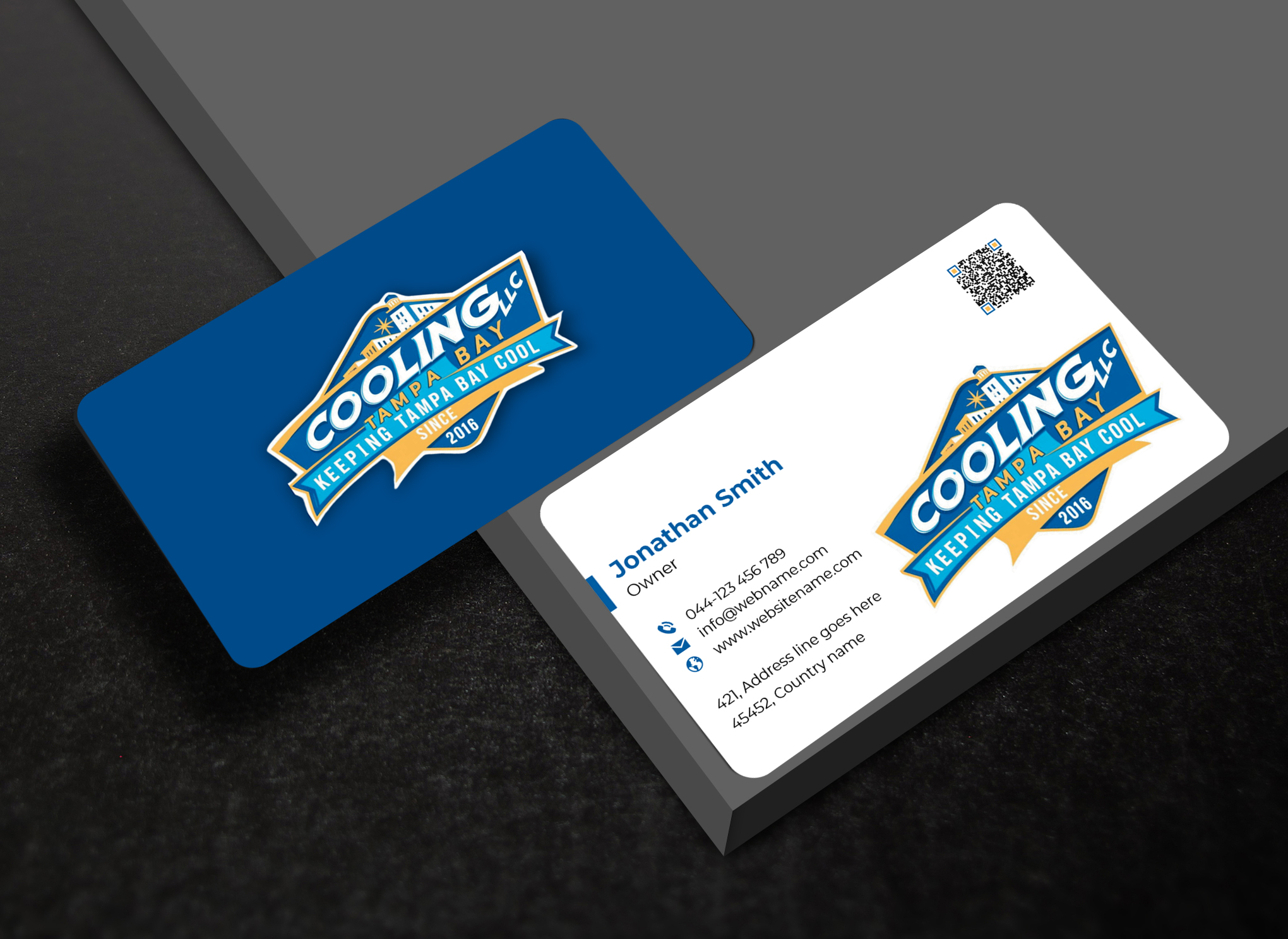 Elegant, Playful, hvac Business Card Design for Original Air ...