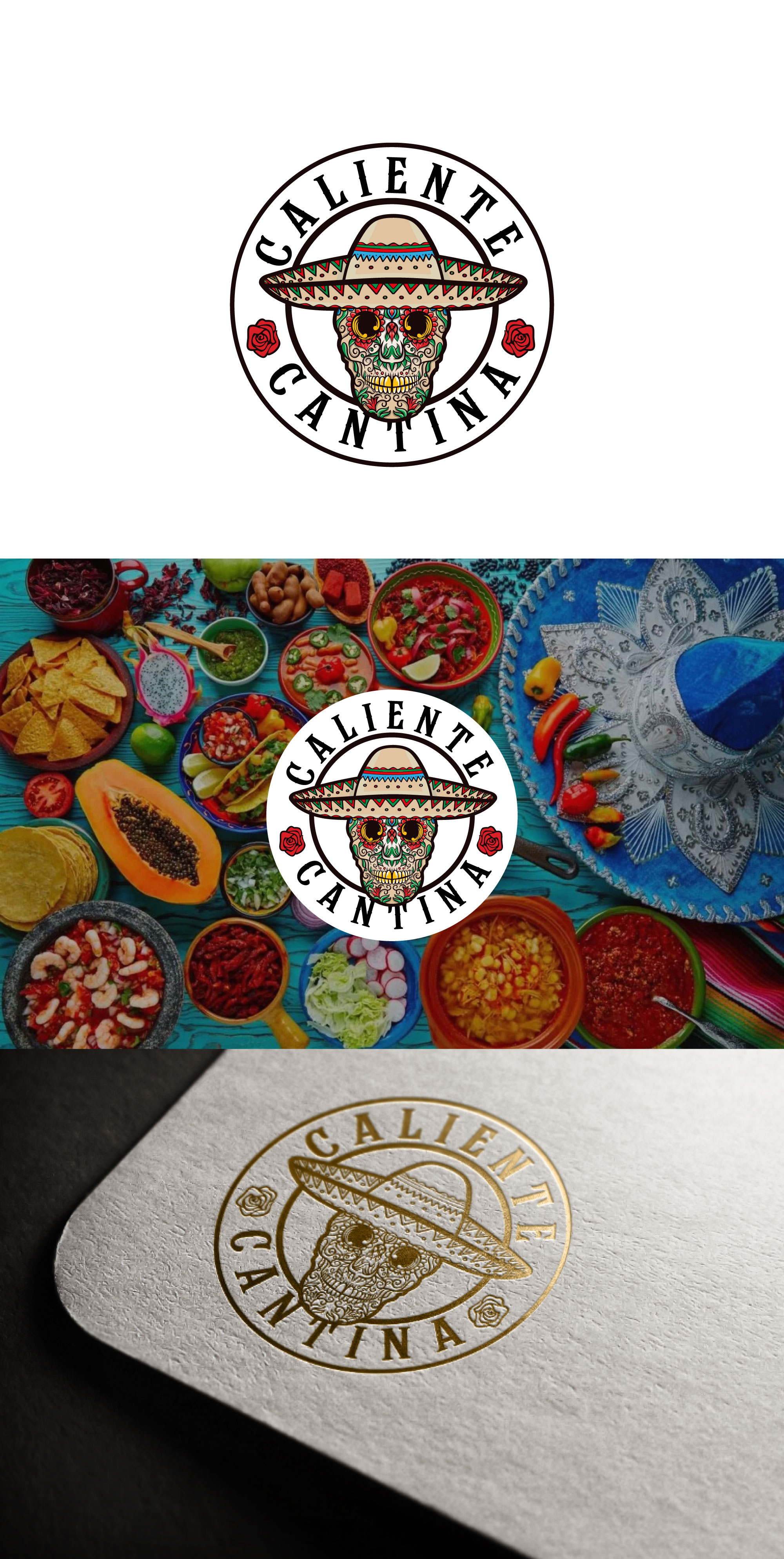 Elegant, Playful, Mexican Restaurant Logo Design for Caliente Cantina ...