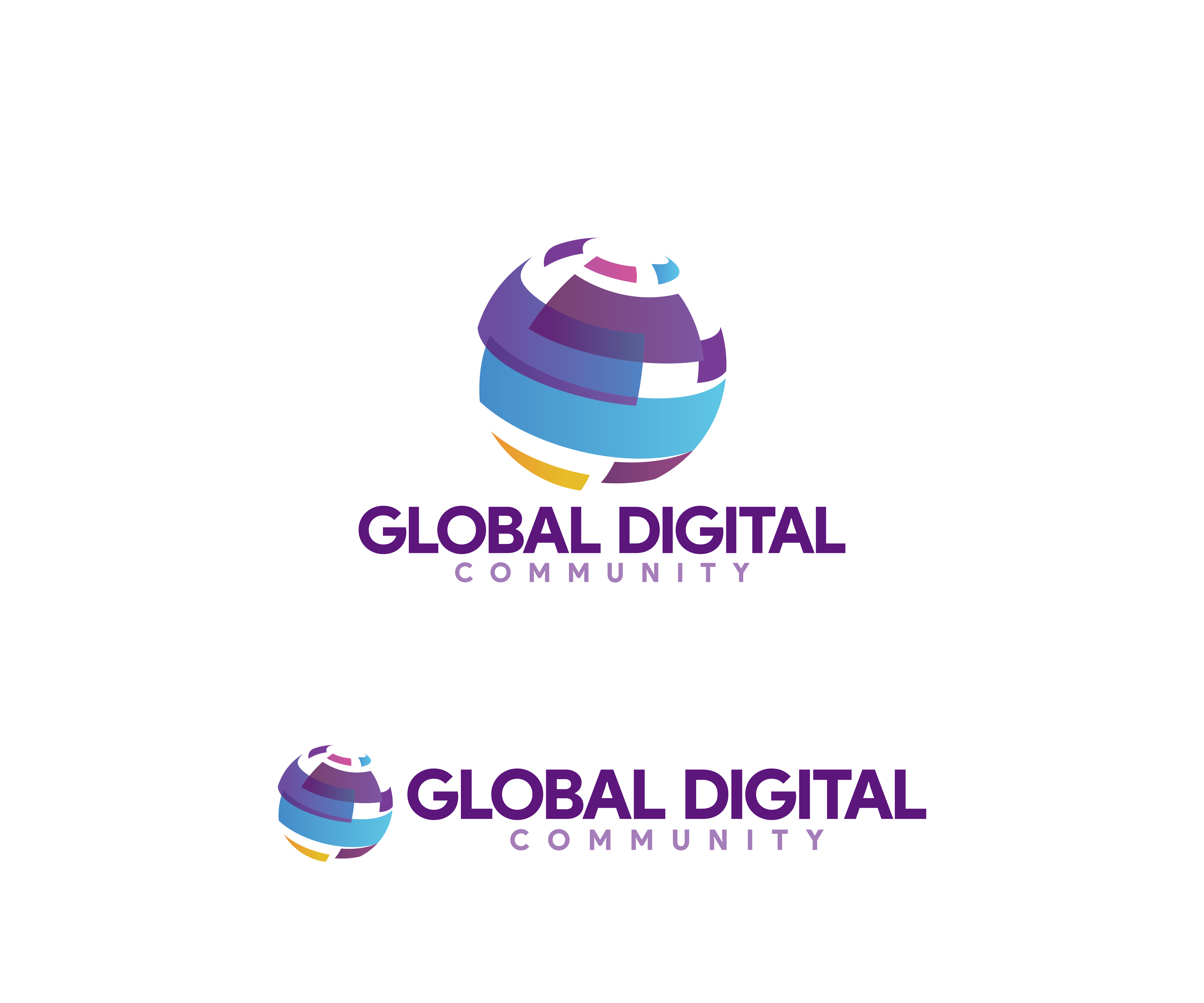 Logo Design for Global Digital Community tag line - Innovating in a ...