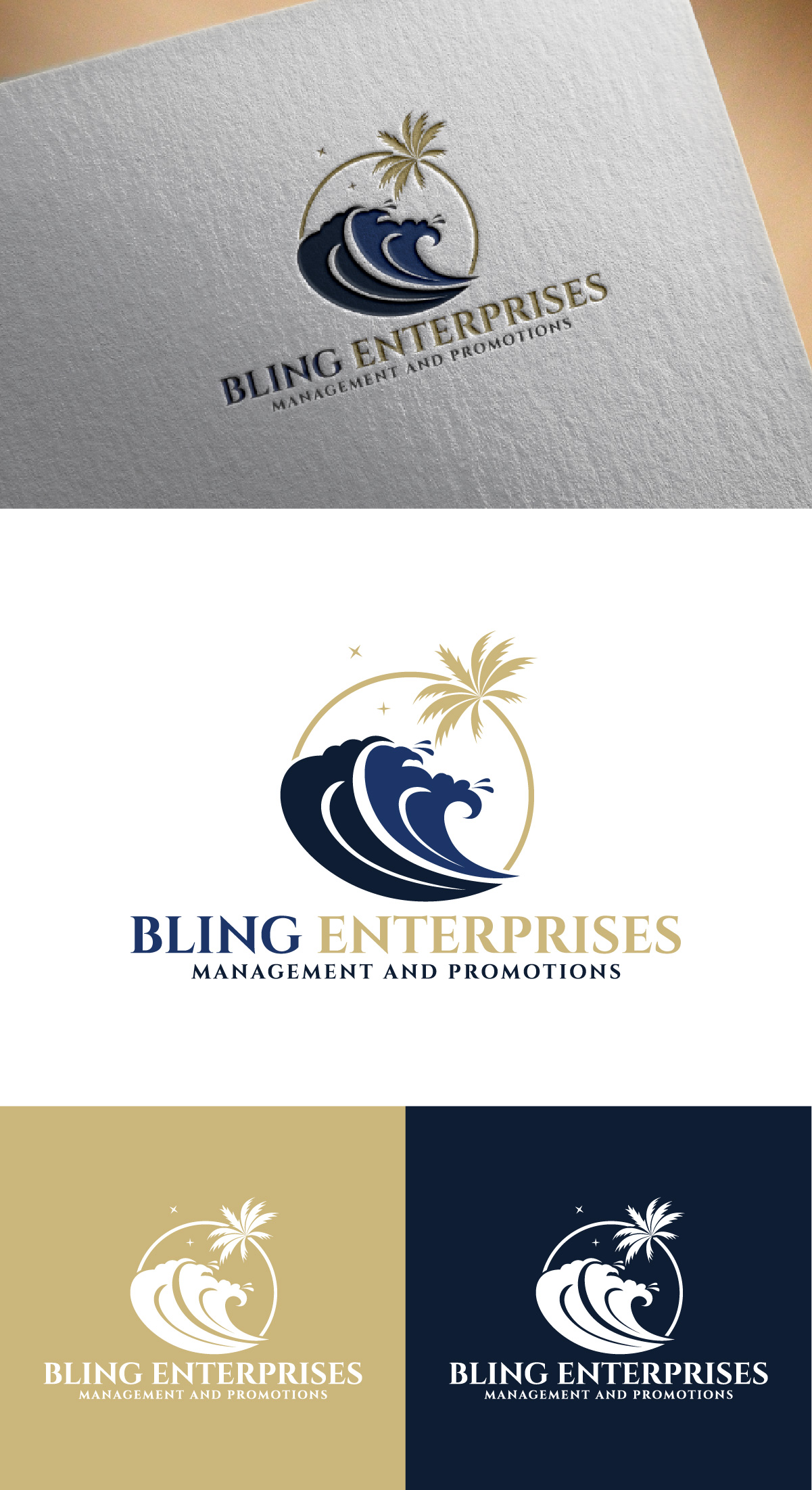 Logo Design for Bling Enterprises - Management and Promotions by fly ...
