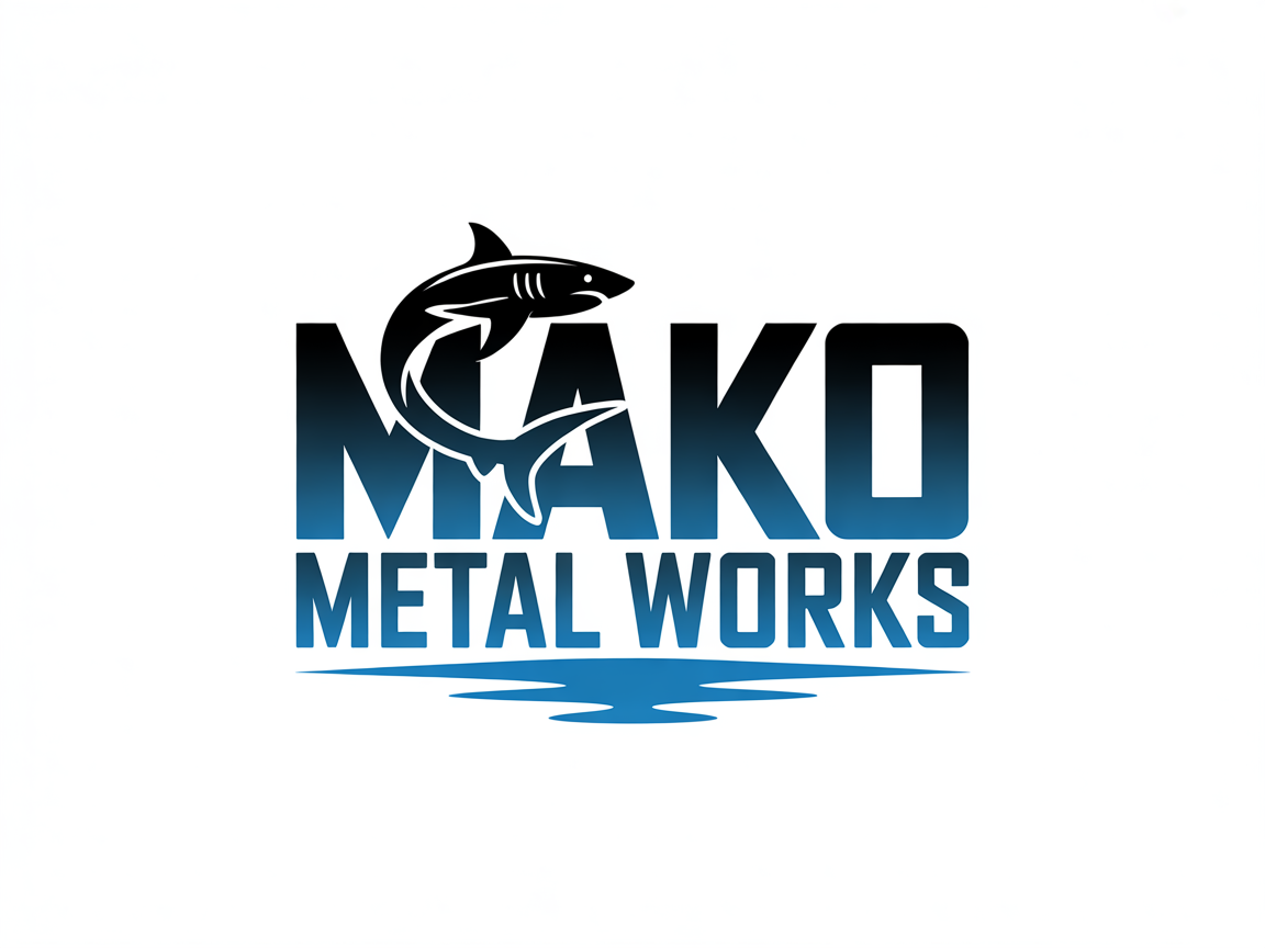 Elegant, Playful Logo Design for Mako Metal Works by Riusruas | Design ...