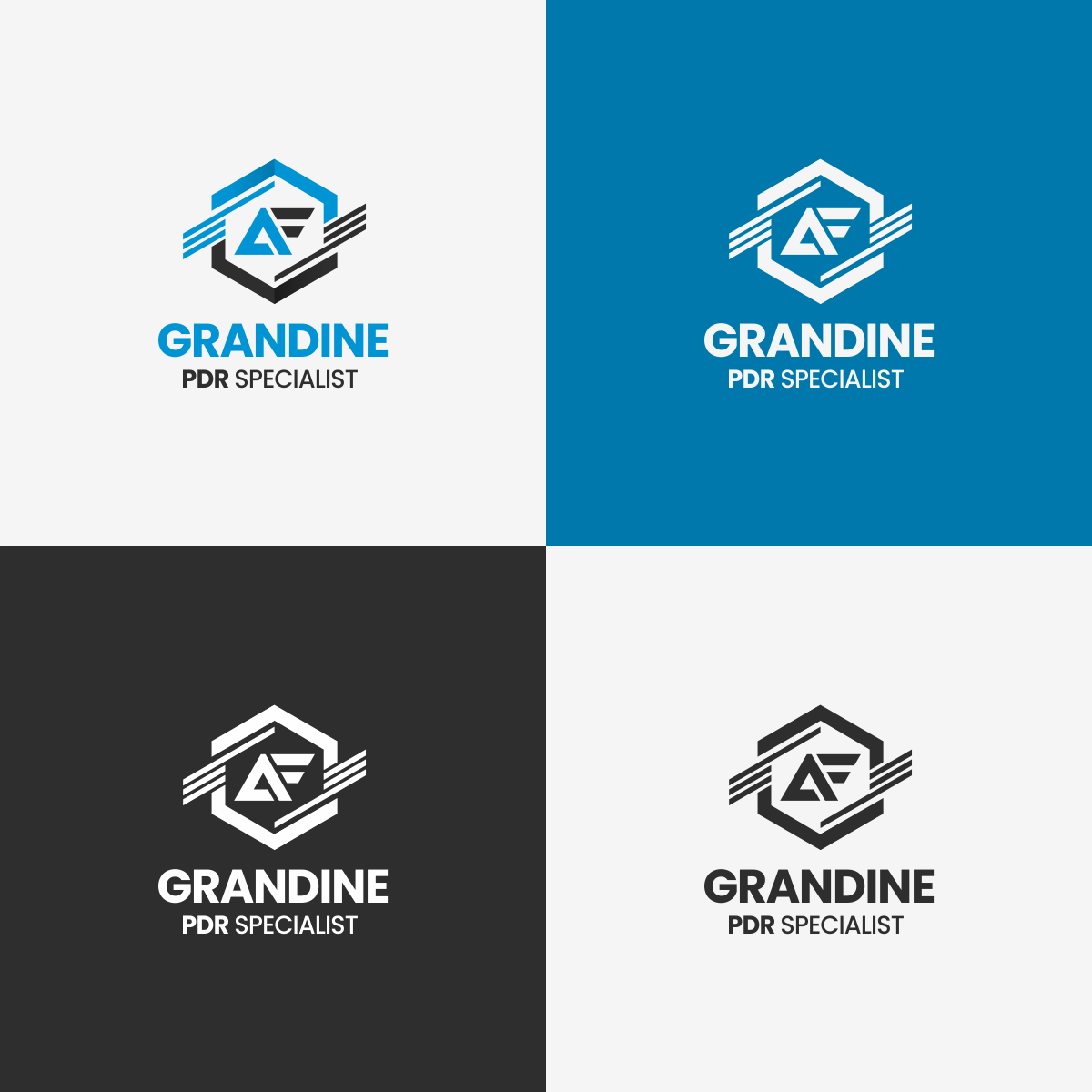 Masculine, Serious Logo Design for AF Grandine - PDR Specialist by cacink | Design #35438039