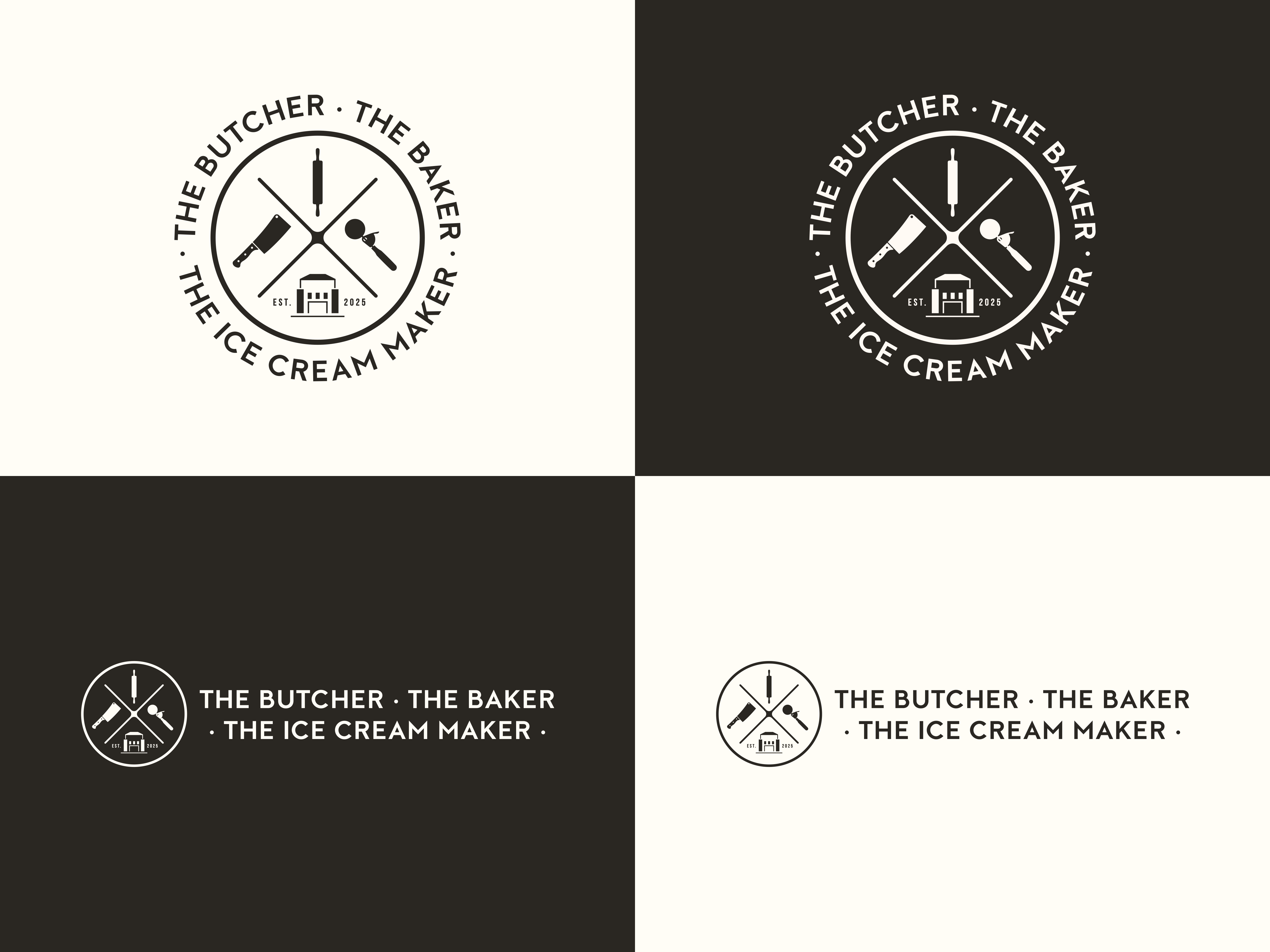 Logo Design for The Butcher The Baker The Ice Cream Maker by ArtTank ...