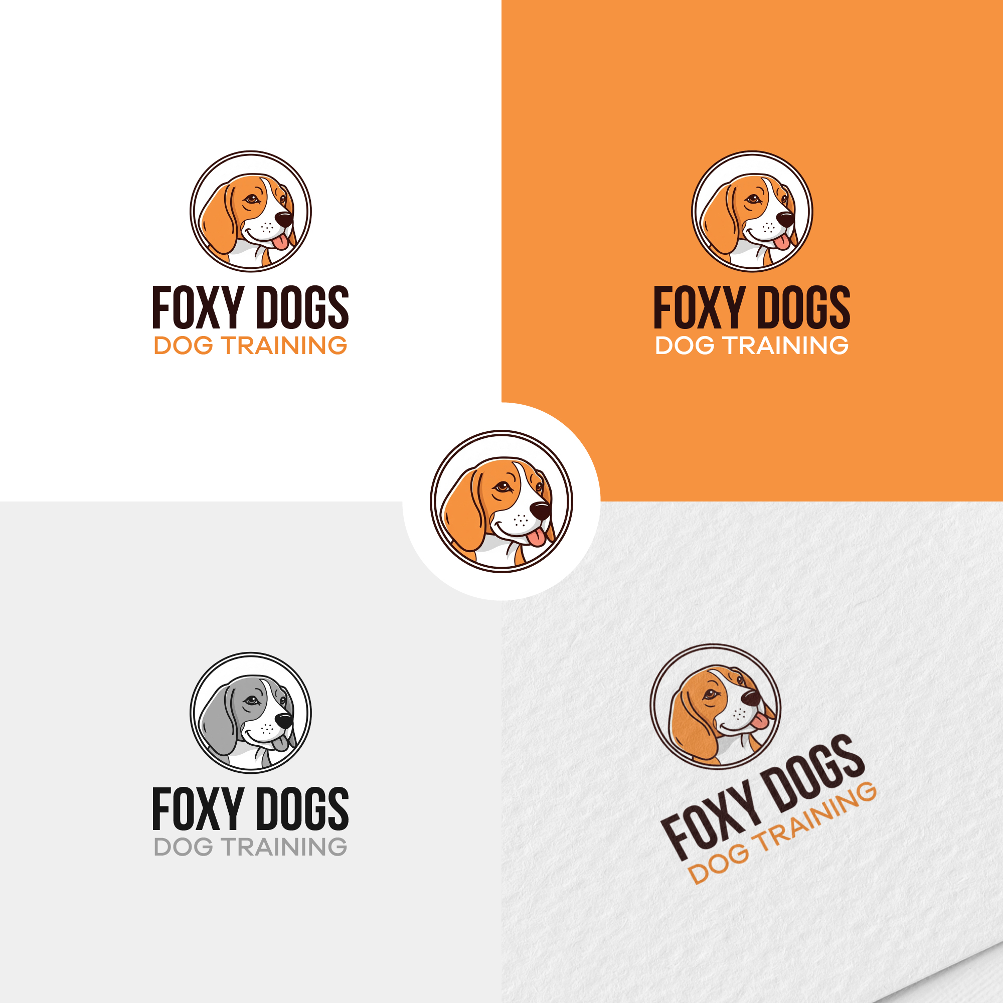 Playful, Modern, Dog Training Logo Design for "Foxy Dogs Dog Training ...
