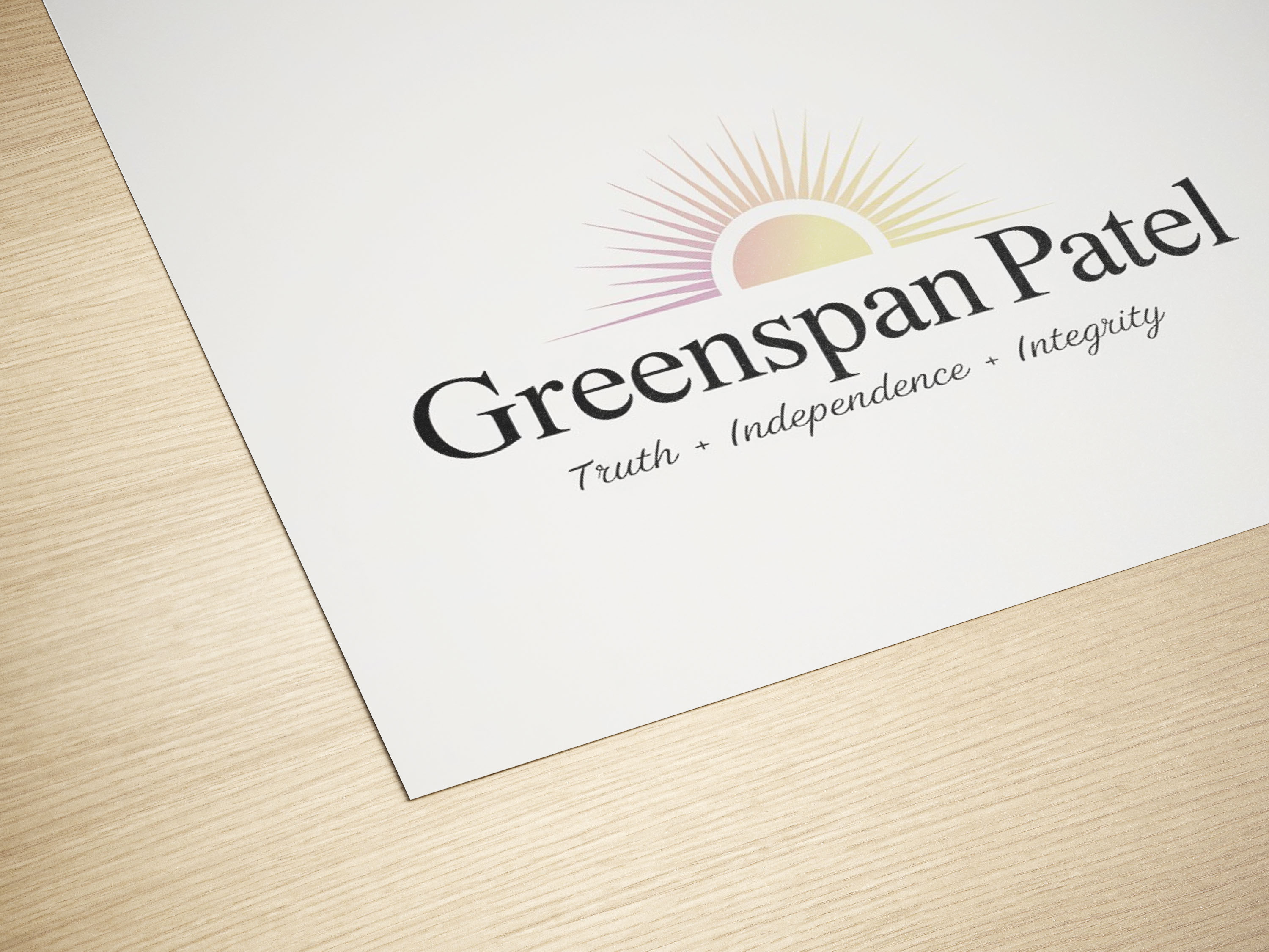 Logo Design for Greenspan Patel (or Greenspan Patel LLC), possibly with ...