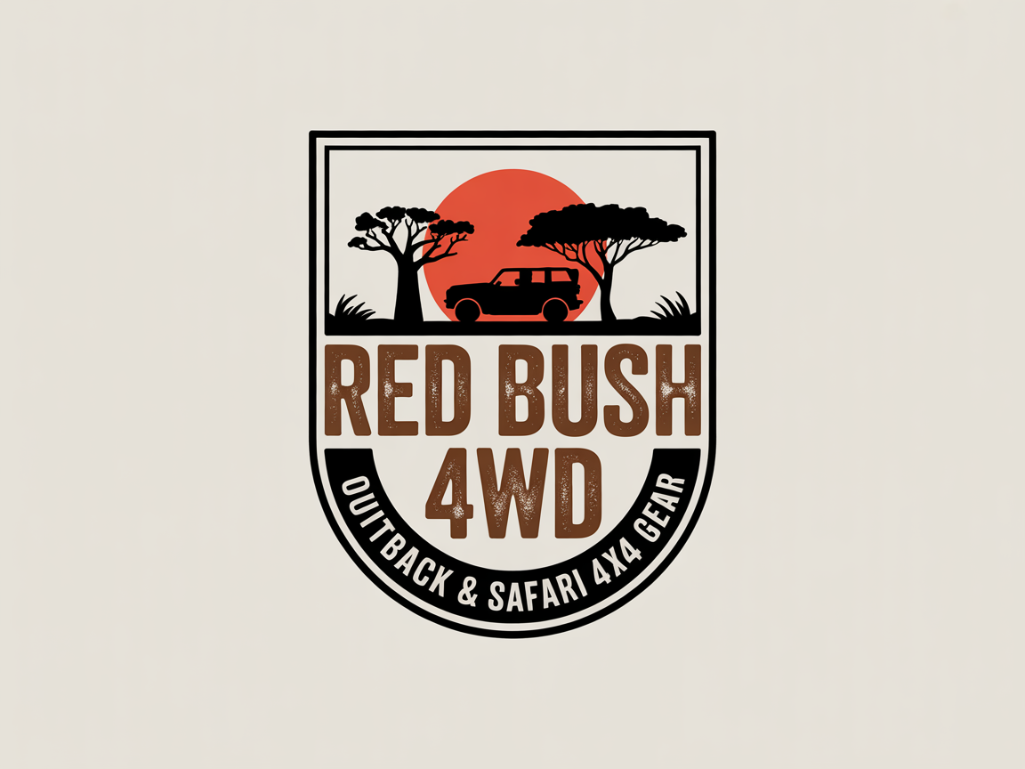 Elegant, Playful Logo Design for Red Bush 4WD - Outback & Safari 4x4 ...