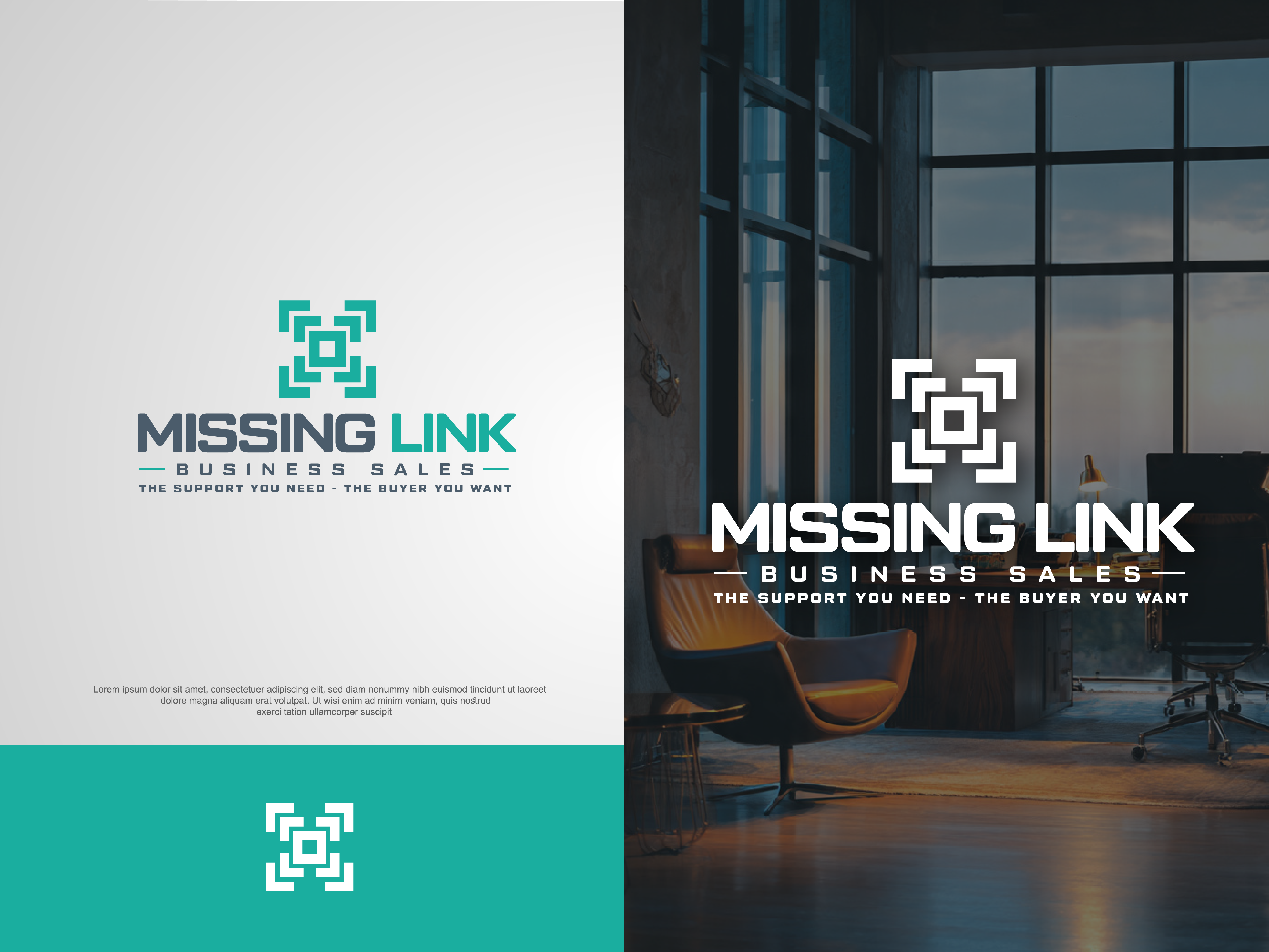 Elegant, Serious, Business Brokerage Logo Design for Missing Link ...