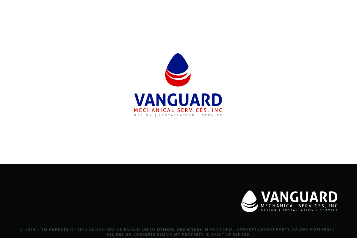 Playful, Colorful, Construction Logo Design for Vanguard Mechanical ...