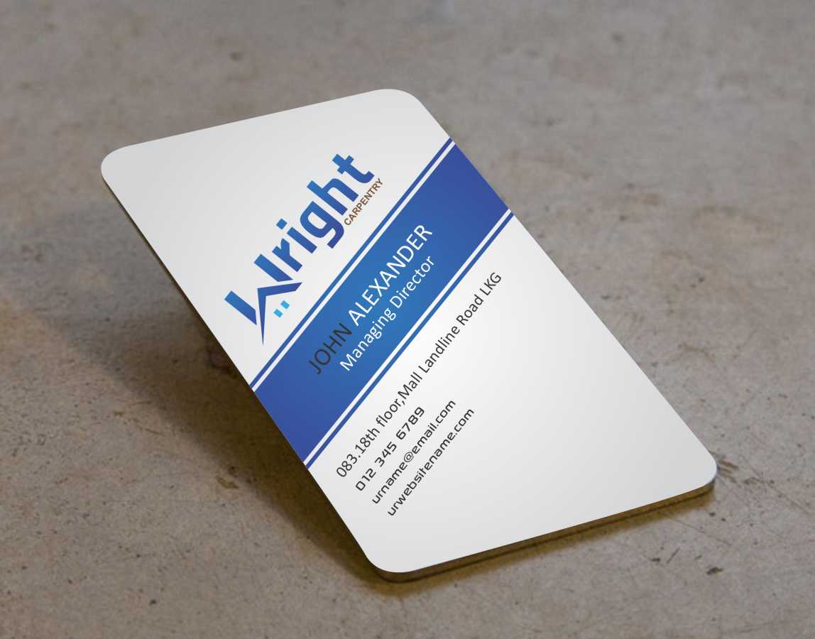 Elegant, Economical, Carpentry Business Card Design for a Company by ...