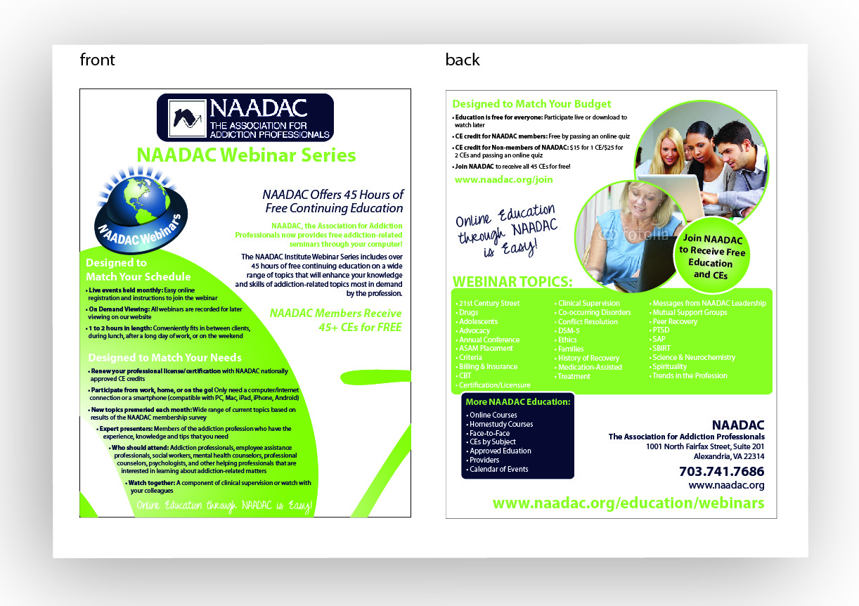 Elegant, Playful, Training Flyer Design for NAADAC by DAStudioDesigns ...