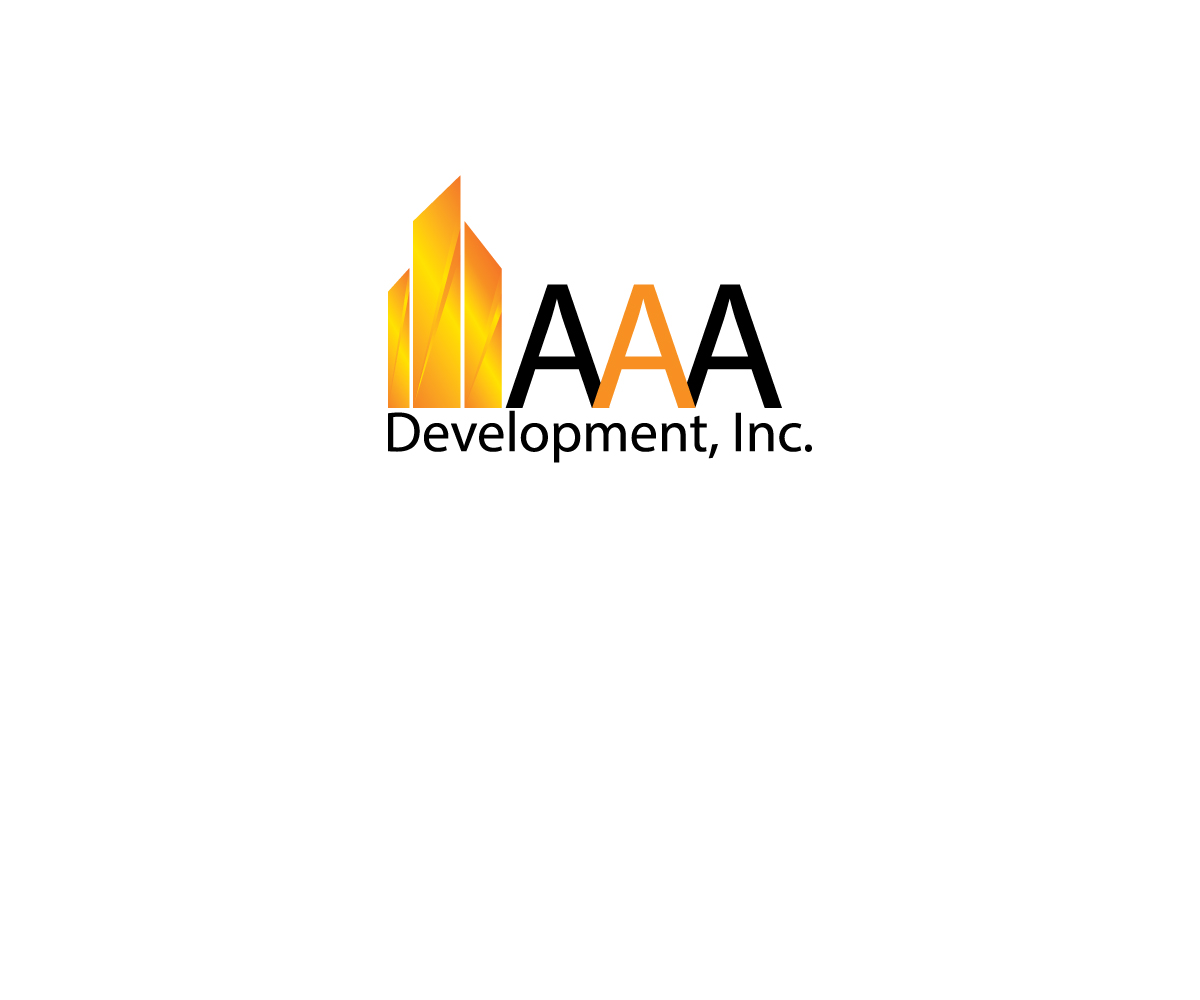 Feminine, Colorful, Construction Logo Design for Just our name...AAA Development, Inc. by ...