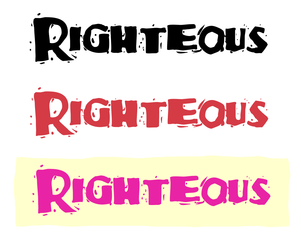 Clothing Logo Design for Righteous by K.Naish | Design #3467970