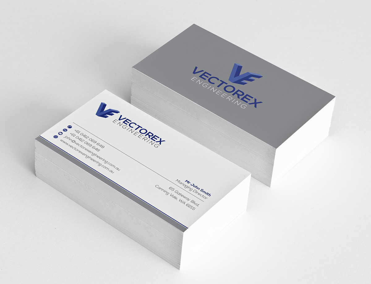 Mechanical Engineering Stationery Design for Vectorex Engineering by ...