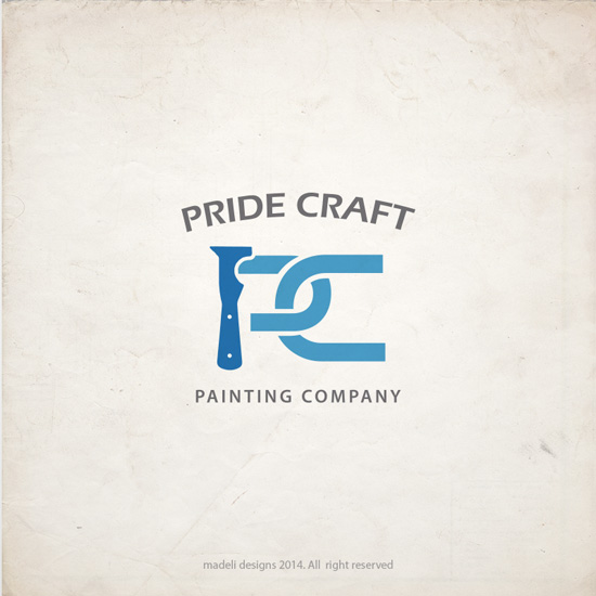 Masculine, Upmarket, Painting Logo Design for Pride Craft Painting ...
