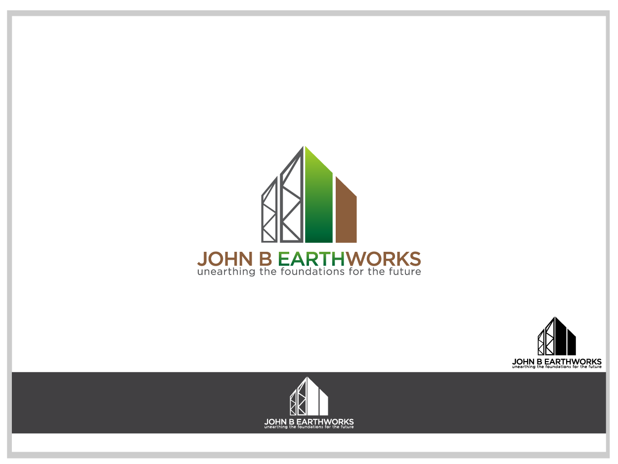 Modern, Professional, Construction Logo Design for John B Earthworks by ...