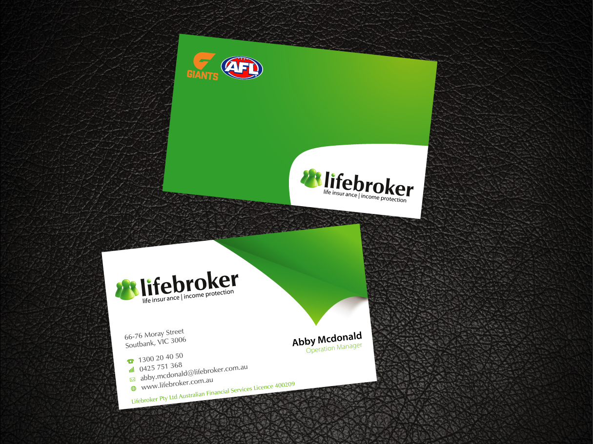 Modern, Professional, Life Insurance Business Card Design for a Company ...
