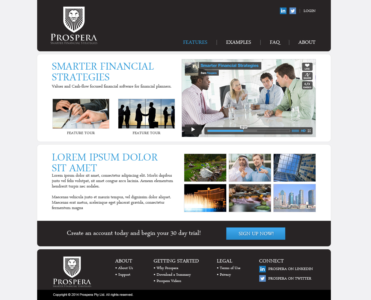 Financial Web Design for Prospera by Impressive Sol | Design #3452480