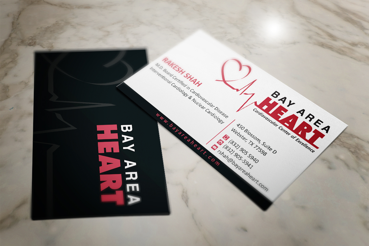 Bold, Professional, Business Business Card Design for Bay Area Heart by ...