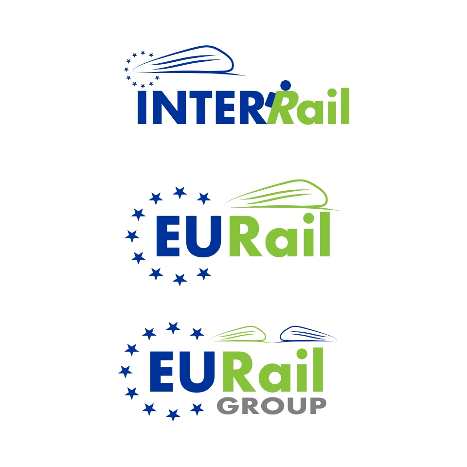 Modern, Elegant, Communication Logo Design for 1) "InterRail" (product ...
