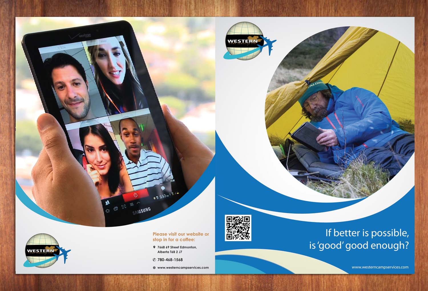 Professional, Bold, Internet Brochure Design for Western Camp Services ...