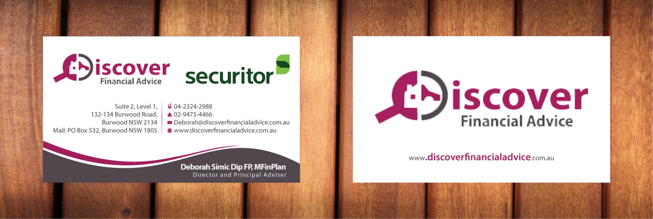 Modern, Professional, Financial Business Card Design for a Company by ...