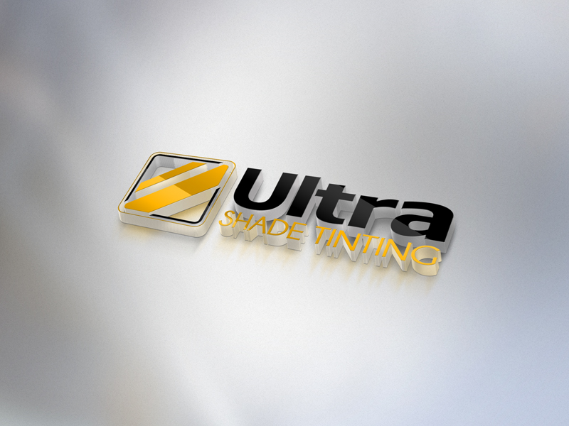 Window Tinting Logo Design for Ultra Shade Tinting by PinworksDesign ...