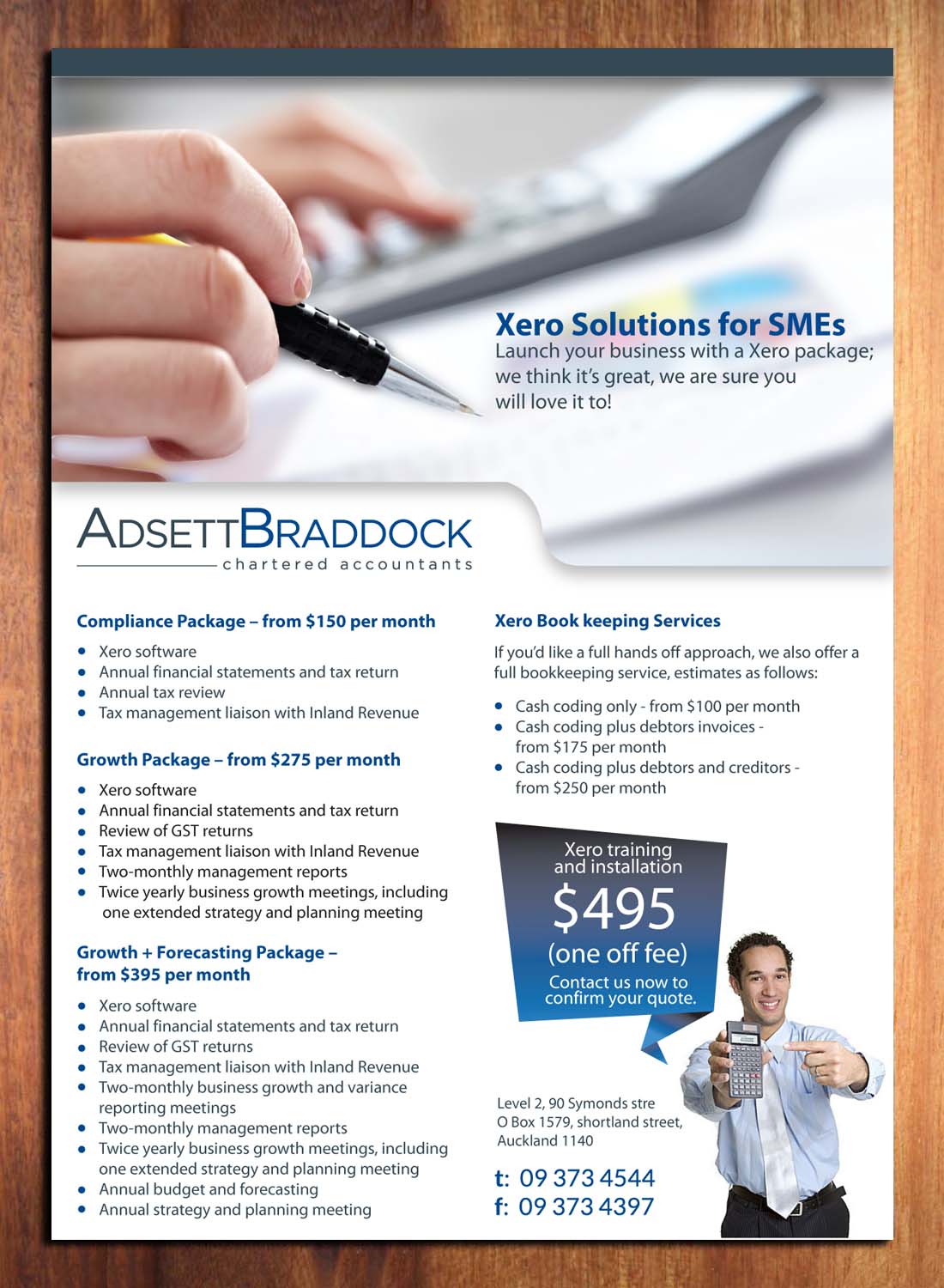 Accounting Flyer Design for a Company by Sbss | Design #3647926