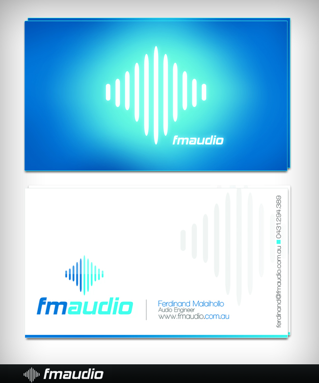 Modern, Bold, Business Business Card Design for FM Audio by Imajin ...