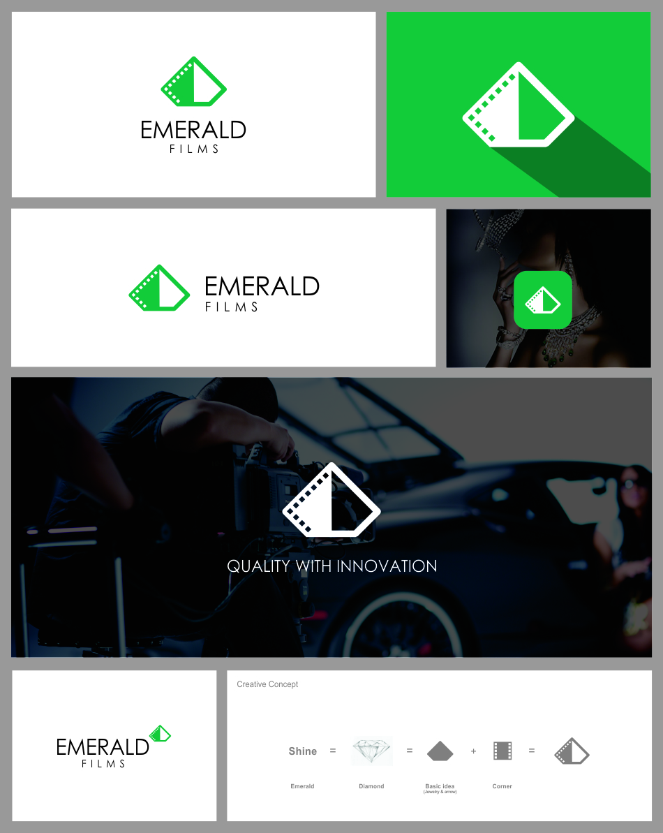 Serious, Modern, Political Logo Design for Emerald Films www ...