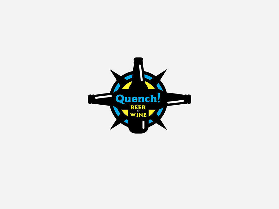 Modern, Personable, Shopping Logo Design for Quench! Beer & Wine by ...