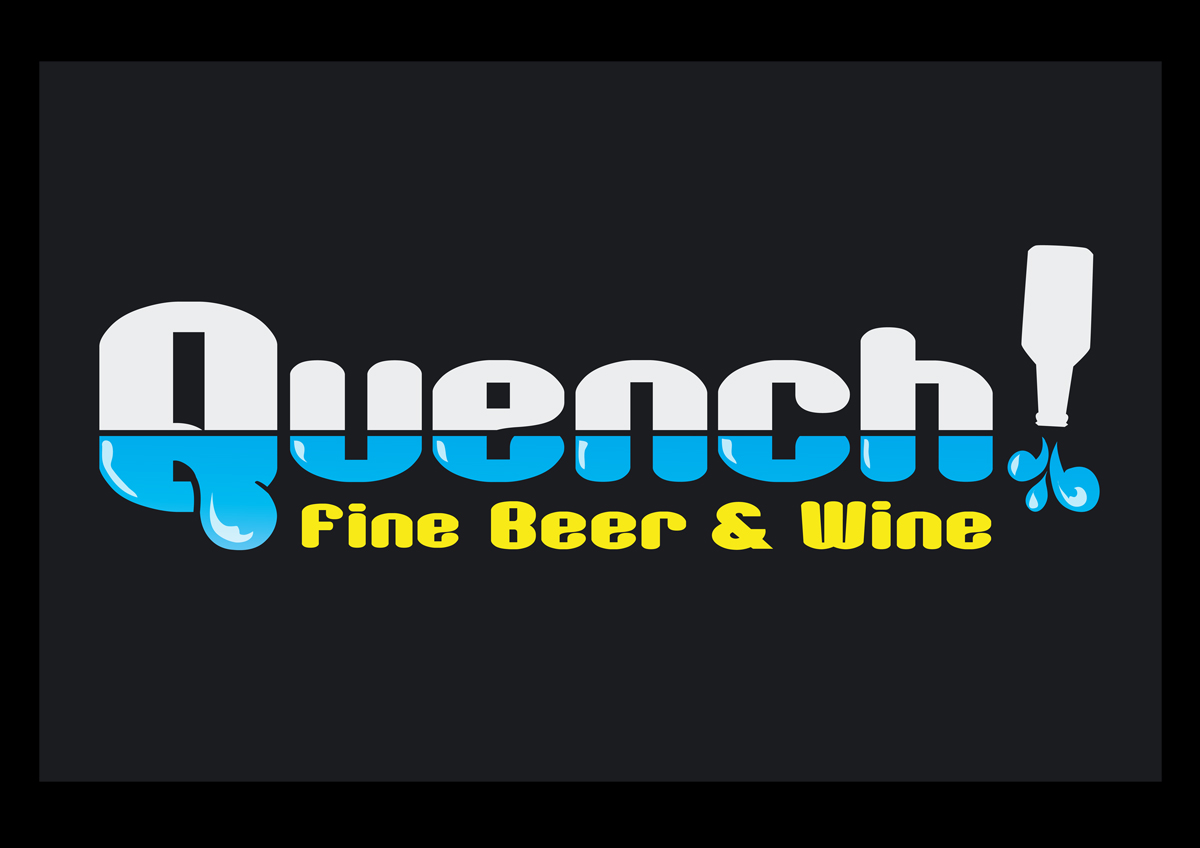 Modern, Personable, Shopping Logo Design for Quench! Beer & Wine by ...