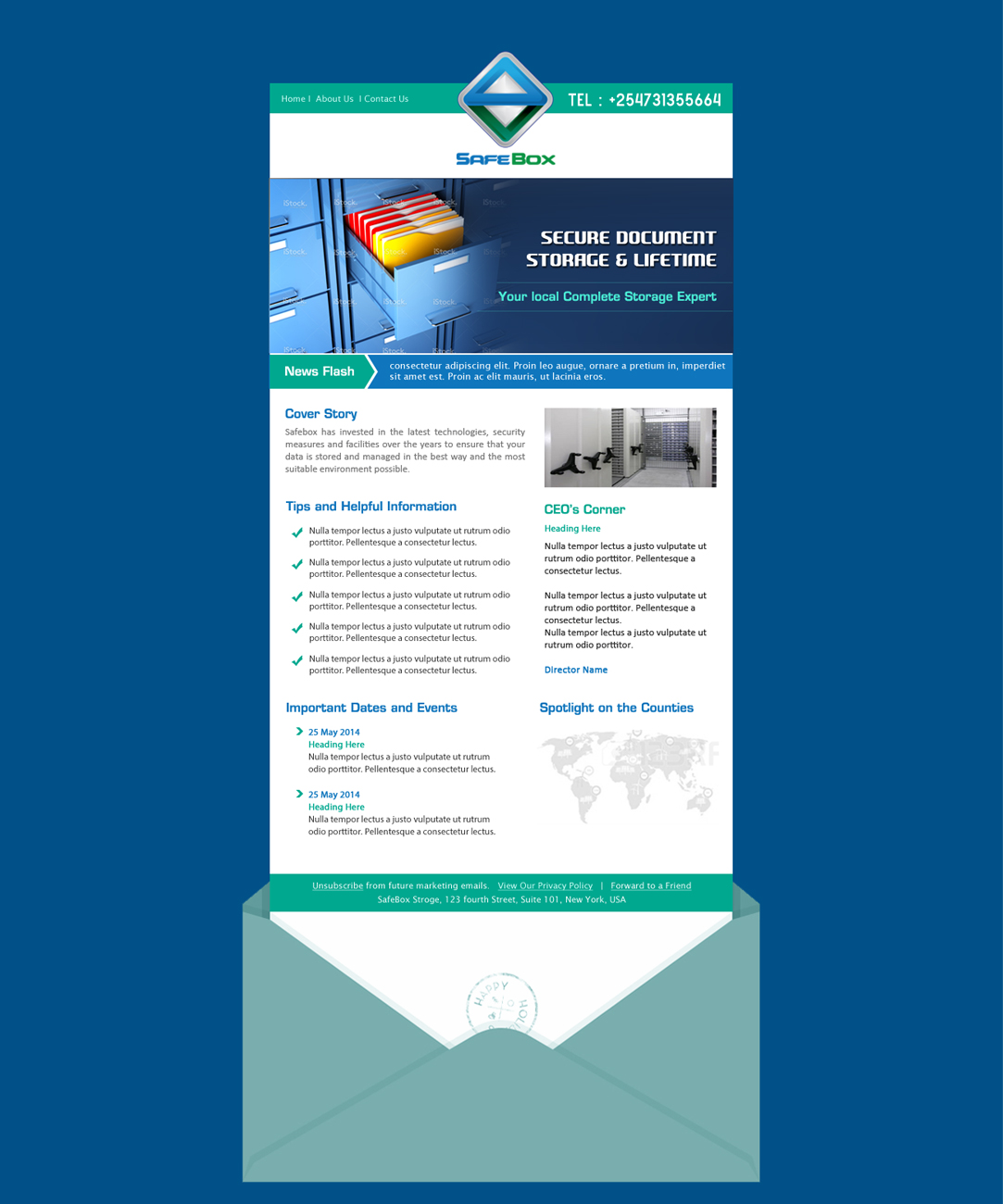 Serious, Conservative, Digital Newsletter Design for a Company by Best ...