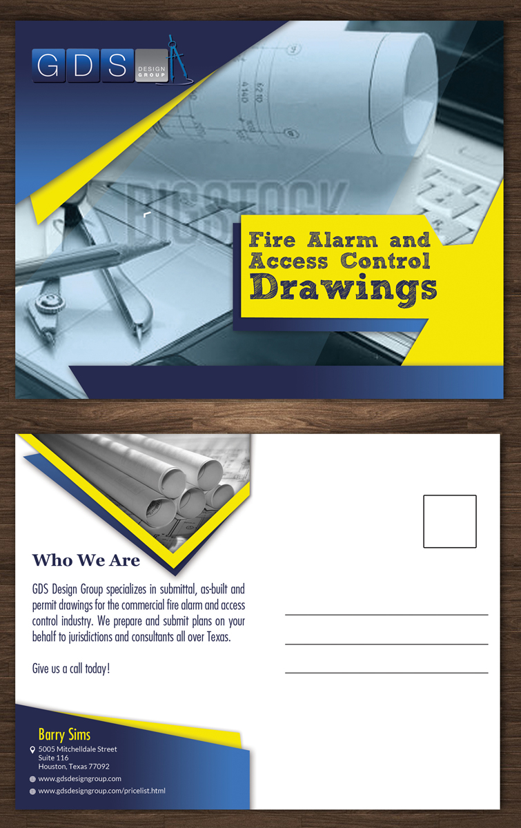 Professional, Serious, Security Postcard Design for GDS Design Group by ...