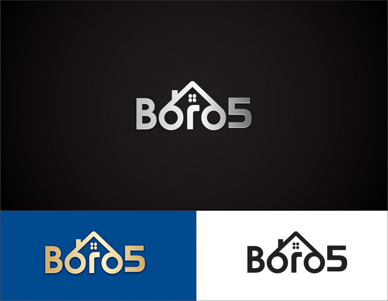 Real Estate Logo Design for boro 5 (possibly in small print "creative ...