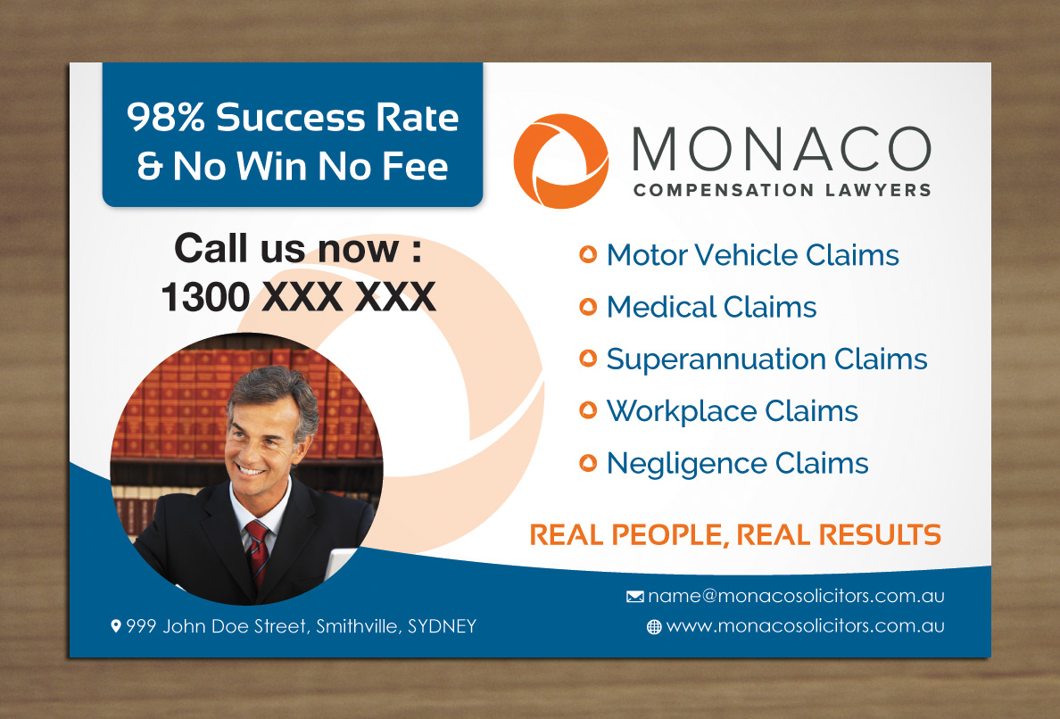 Serious, Modern, Law Firm Advertisement Design for Monaco Solicitors by ...