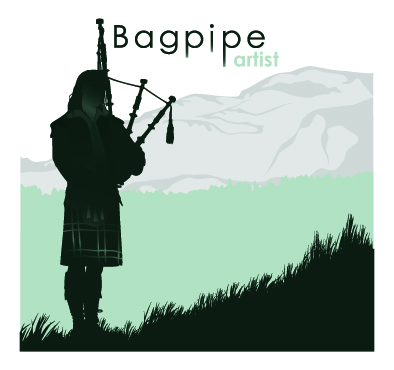 Serious, Elegant, Wedding Logo Design for Bagpipe Artist by Christine ...