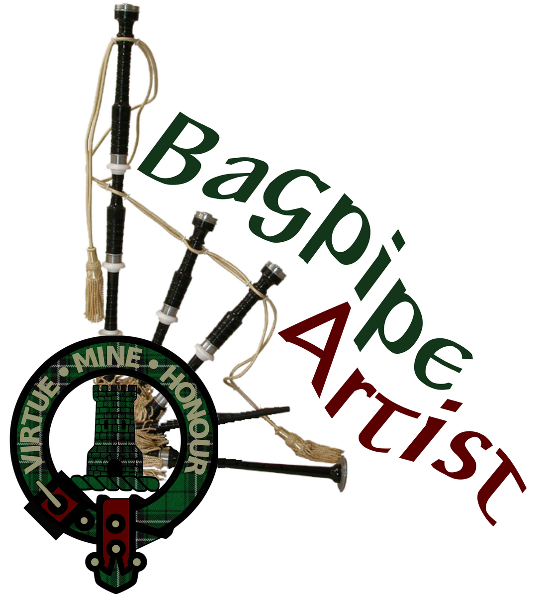 Serious, Elegant, Wedding Logo Design for Bagpipe Artist by Dave Michels Designs | Design #983520