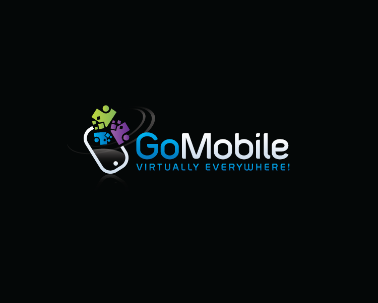 Modern, Bold, Digital Logo Design for GoMobile - Virtually Everywhere ...